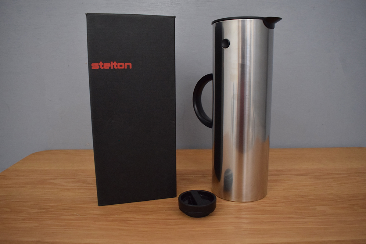 Steel thermos jug Produced by Stelton with Erik Magnussen's designs